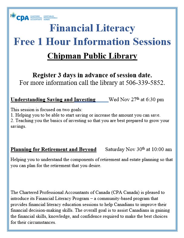 Financial Literacy: Planning for Retirement and Beyond - Municipality ...