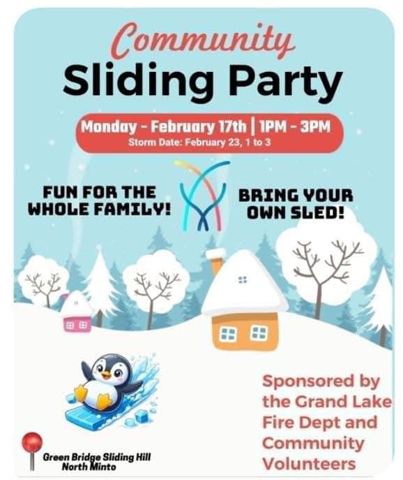 Community Sliding Party - Municipality of Grand Lake