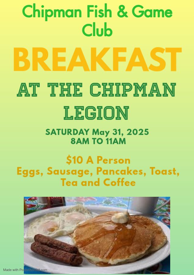 Breakfast at the Legion - Municipality of Grand Lake